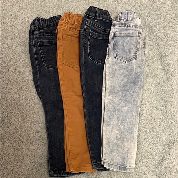 Garanimals | Bottoms | 3t Kids Denim And Tan Pants Bundle Of 4 | Poshmark